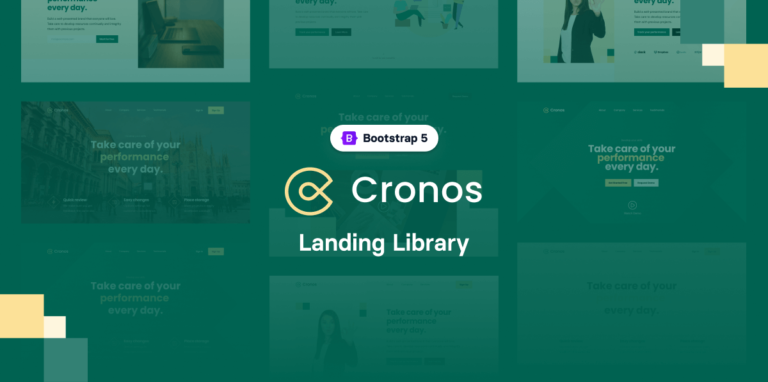 Nature Bootstrap template - Cronos UI | Shuffle