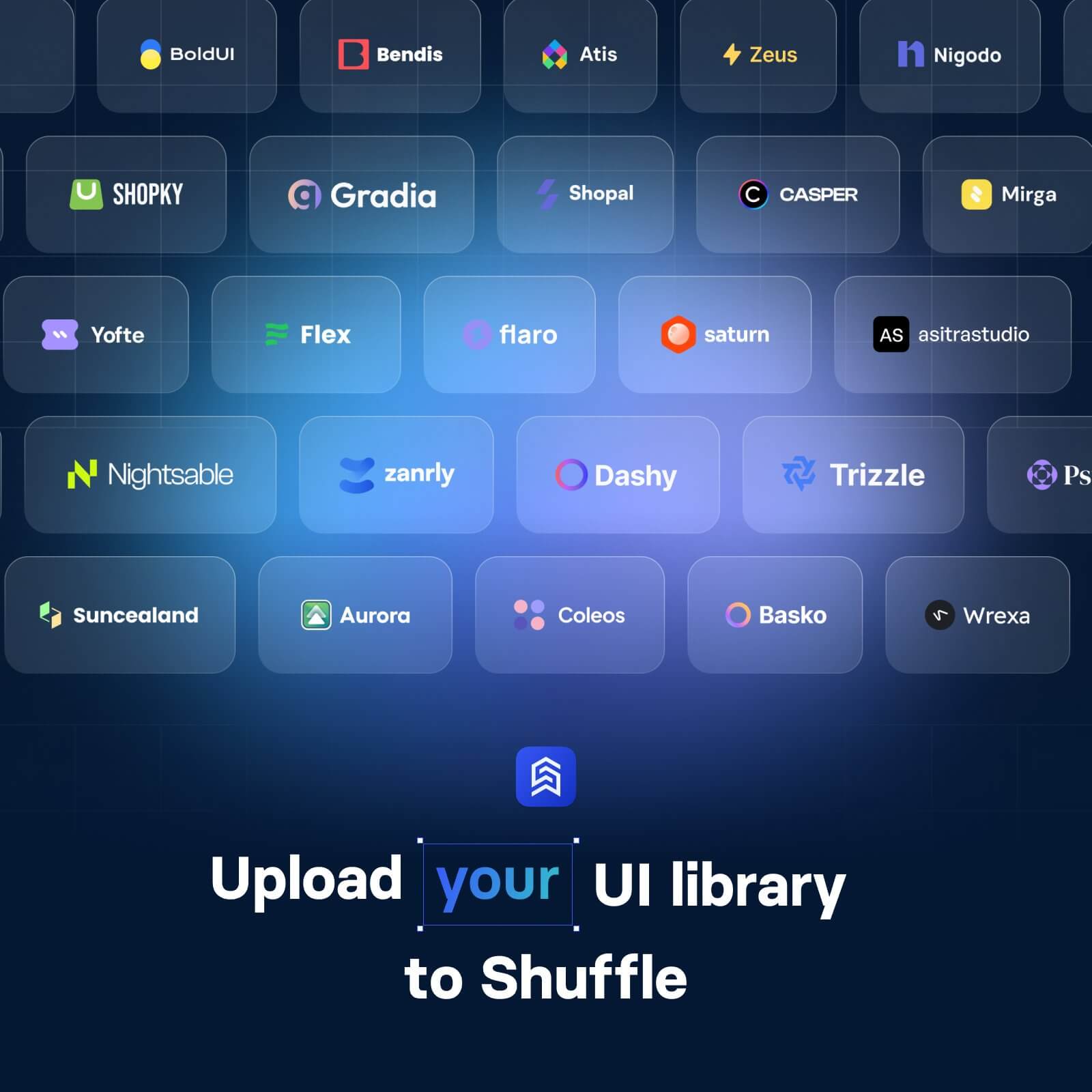 Upload UI libraries to Shuffle | Shuffle
