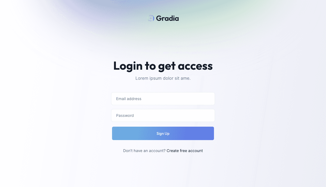 Tailwind Sign in / Sign up Components