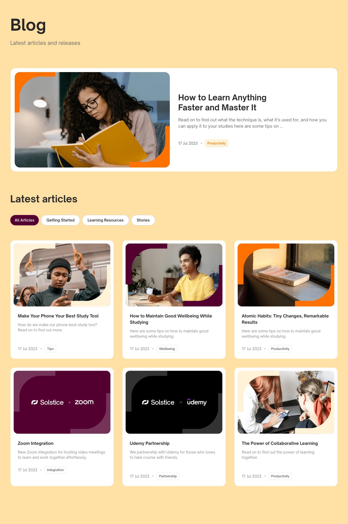 Tailwind Blog Components