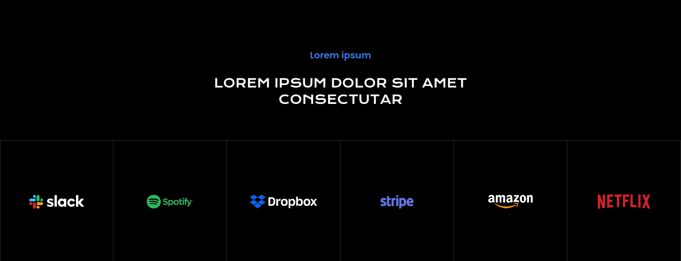 Logo clouds Components in Boldui library