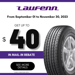 Mail-in rebates for tires from leading manufacturers!